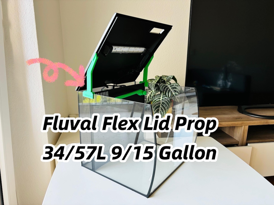 Lid Prop Fluval Flex 34/57L 9/15gallon Aquarium Lid Cover Support Hinge ...