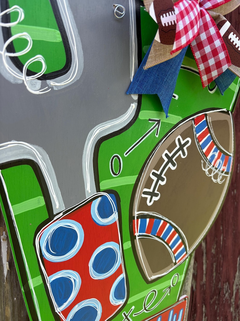 Football Door Hanger - Etsy