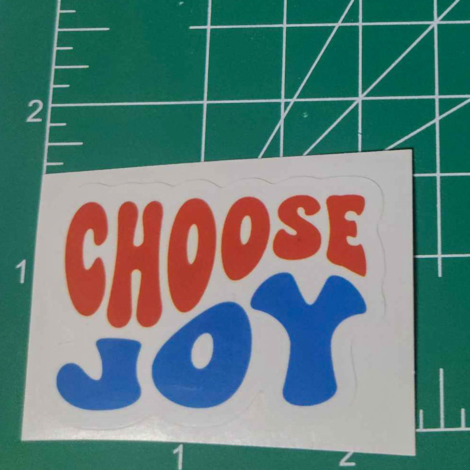 Choose Joy Sticker Groovy Text Encouraging Sticker Mental Health ...