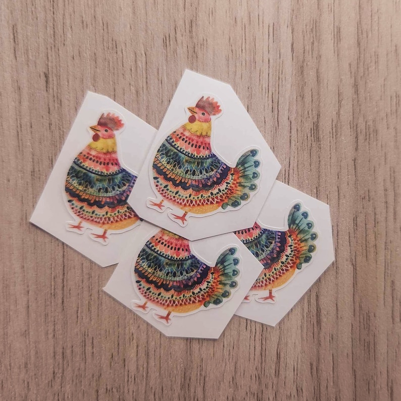 Small Animal Stickers Cute Chicken Stickers for Tumbler Turtle Sticker ...