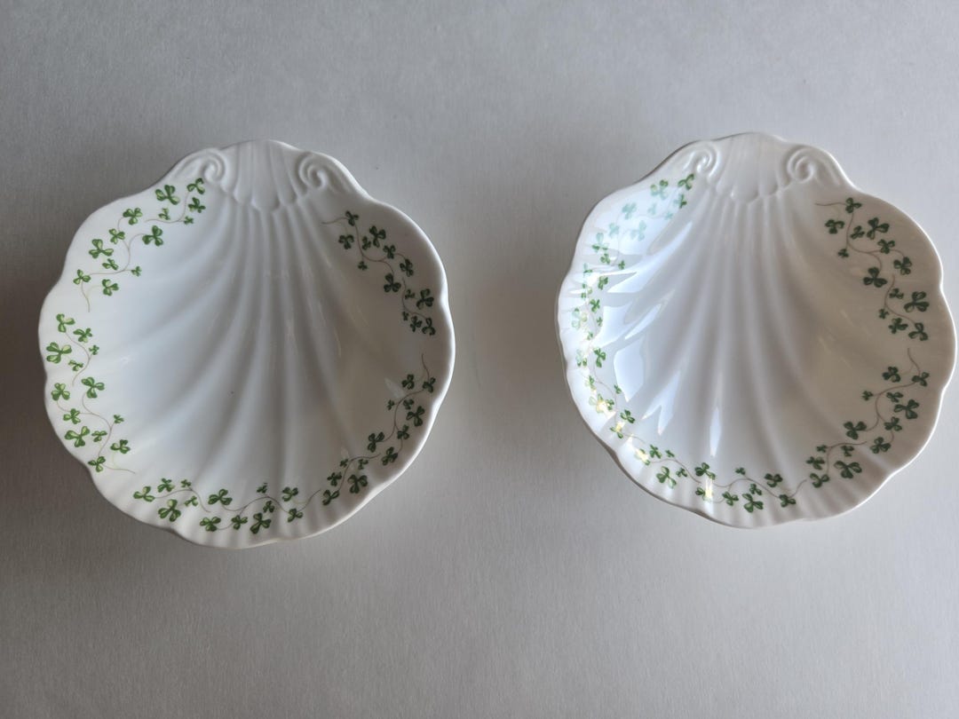 Royal Tara Shell Dish Set – Irish Bone China With Shamrock Design ...