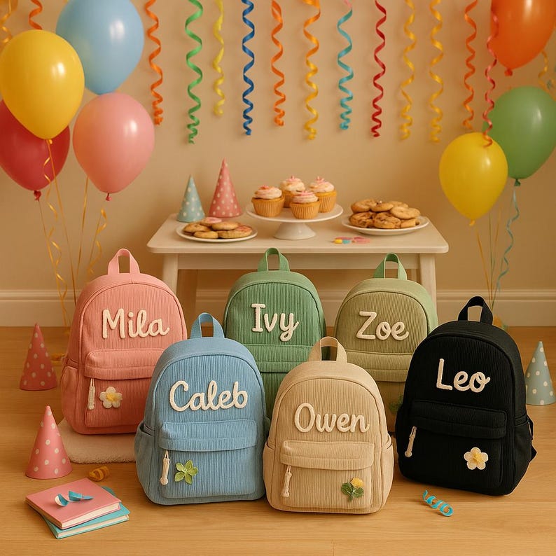 Custom Embroidered Name Bag, Personalized School Bags for Kids ...