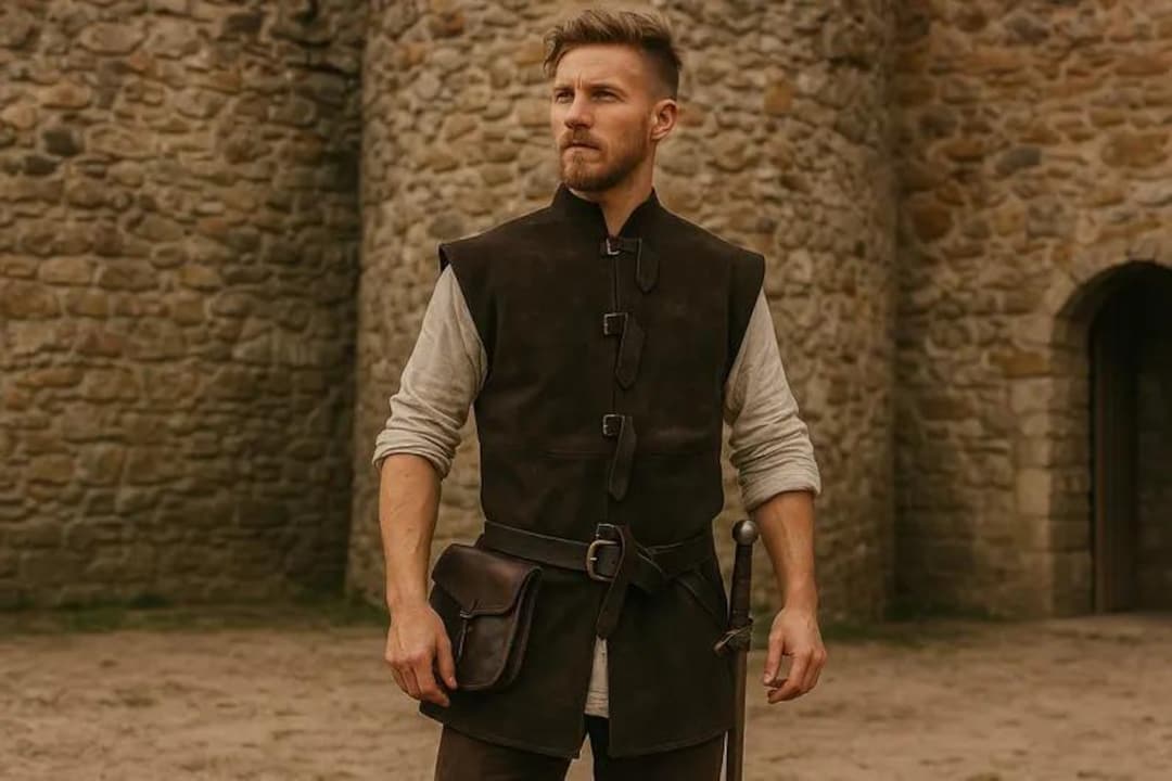 Medieval Knight Larp Vest, Ren Faire Pirate Waistcoat, Renaissance ...