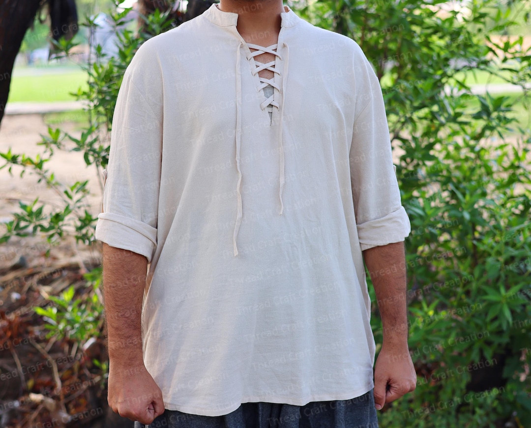 Medieval Viking Aesthetic Tunic, Renaissance Fair Larp Mens Tunic ...