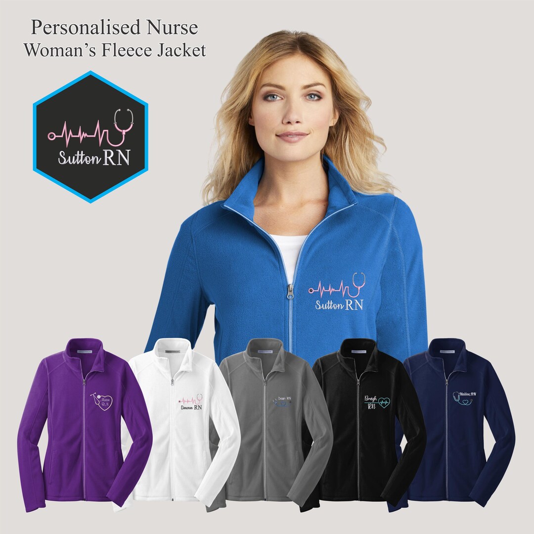 Personalized Medical Jackets for Women, Embroidered Nurse Monogrammed ...