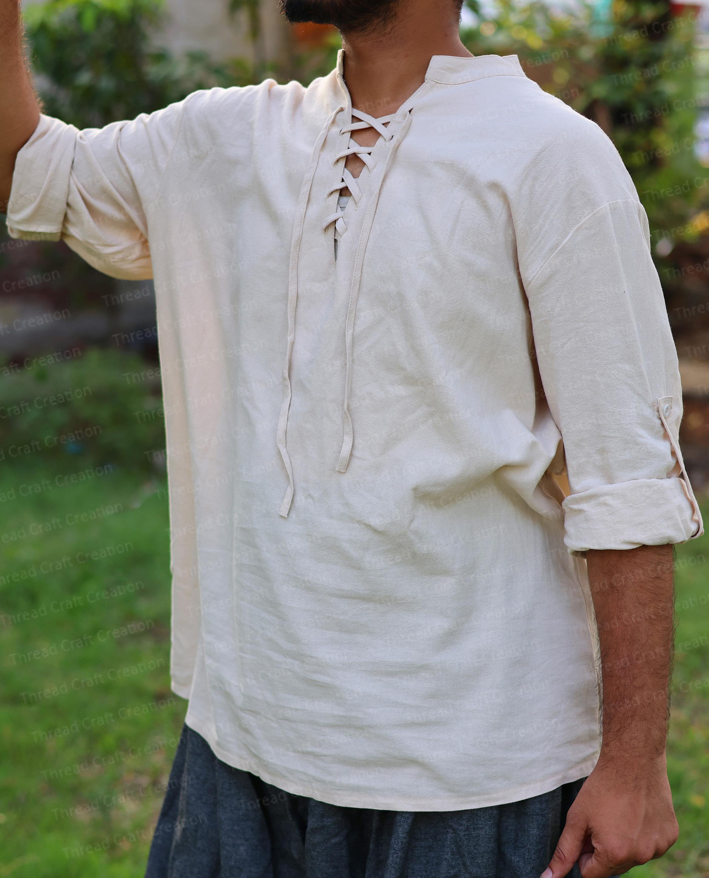 Medieval Viking Aesthetic Tunic, Renaissance Fair Larp Mens Tunic ...