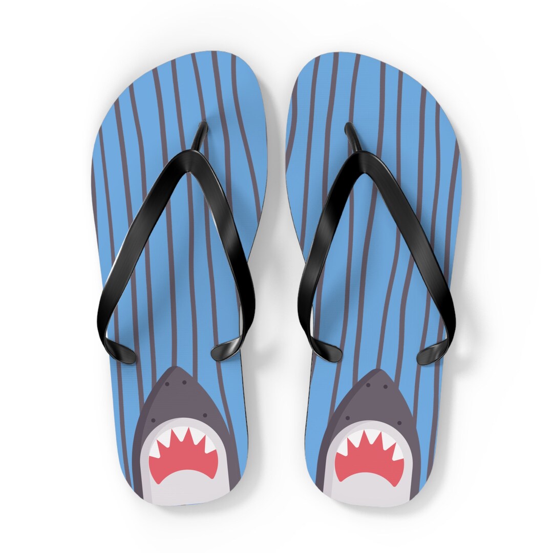Sharks Flip Flops / Sharks Flip Flops With Jaws - Etsy