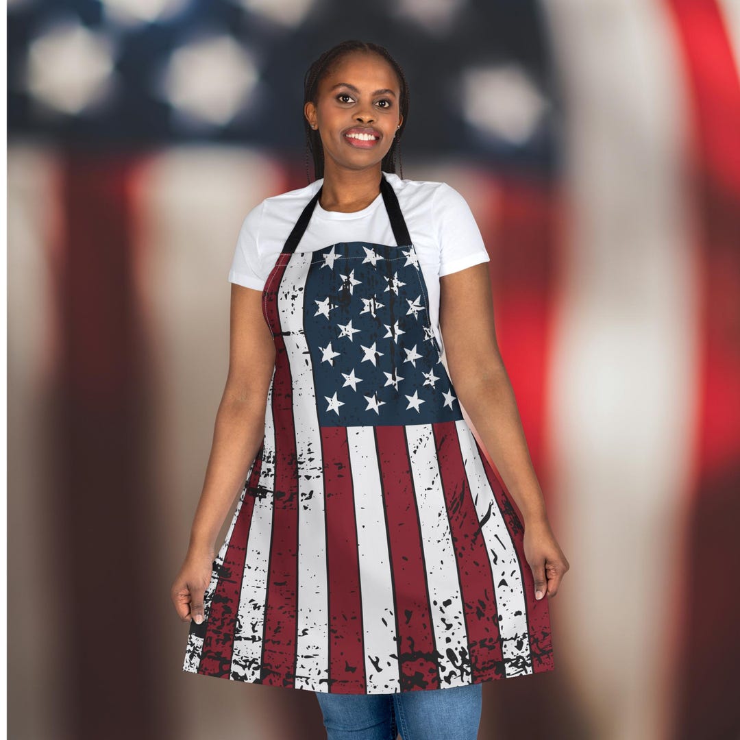 USA Flag Apron / Independence Day / American Flag / US Flag / Patriotic ...
