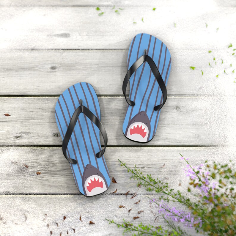 Sharks Flip Flops / Sharks Flip Flops With Jaws - Etsy