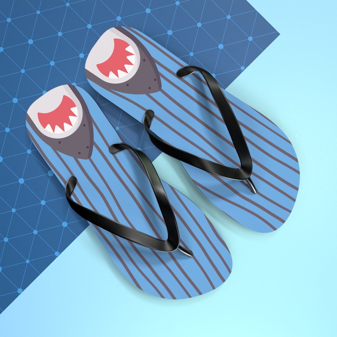 Sharks Flip Flops / Sharks Flip Flops With Jaws - Etsy