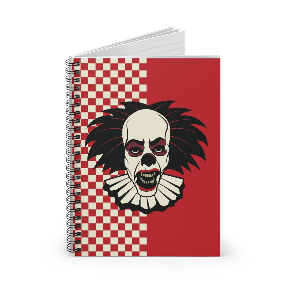 Scary Clown Notebook / Red Checkers Notebook / Clown Diary / Journal ...