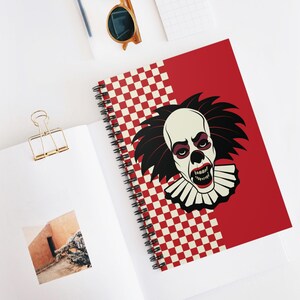 Scary Clown Notebook / Red Checkers Notebook / Clown Diary / Journal ...