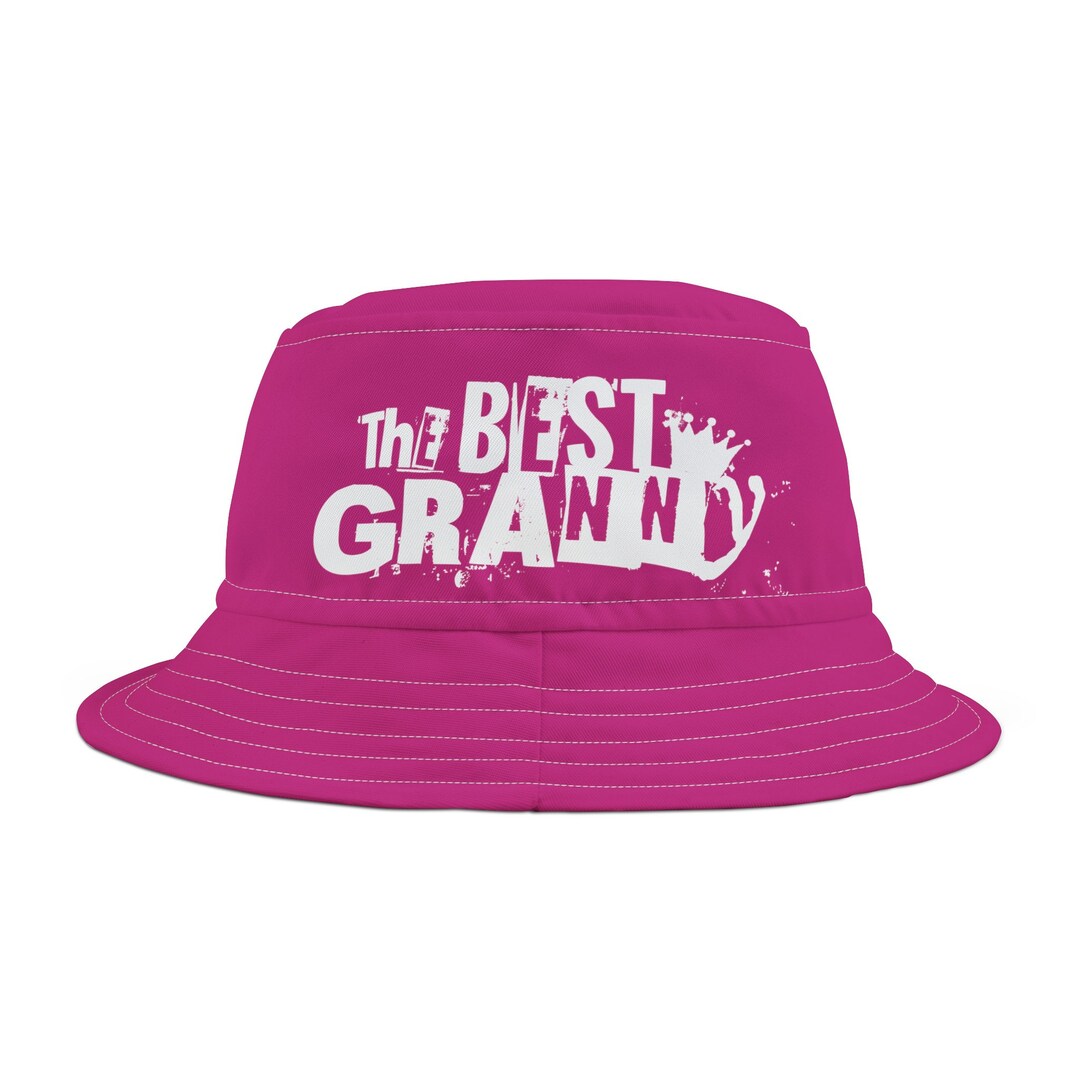 Bucket Hat "the Best Granny" / Bucket Hat for Grandma / Pink Bucket Hat ...