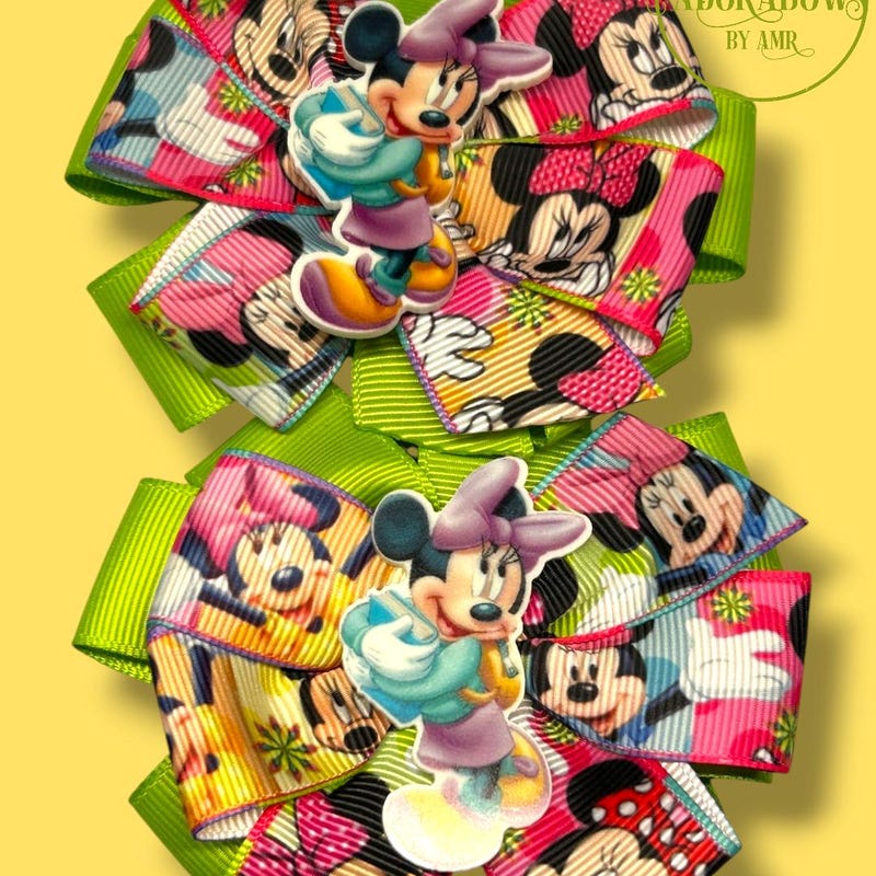Minnie Mouse Hair Bow - Etsy
