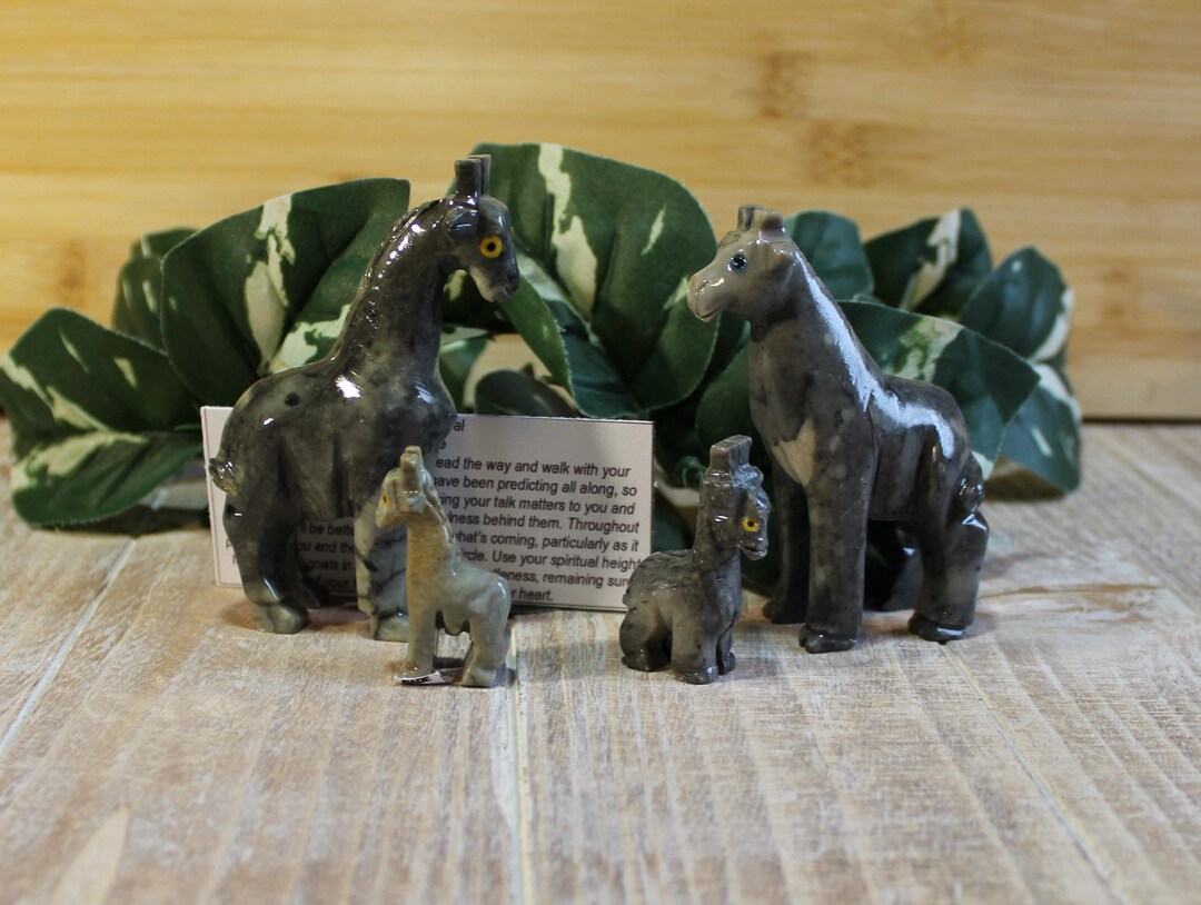 Giraffe Soapstone Carving Spirit Animal Totem Gifts for Friends Gifts ...