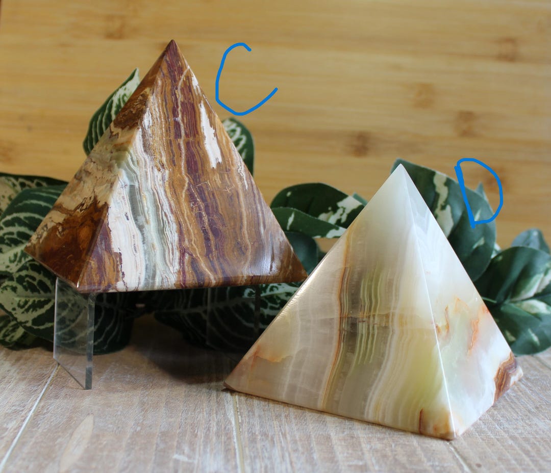 Large Green Onyx Pyramid Stone Pyramid House Warming Gifts Metaphysical ...