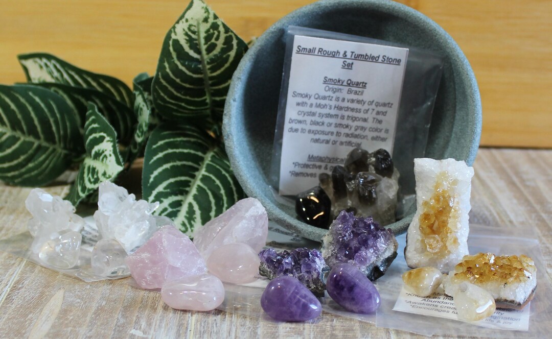 Small Rough Tumbled Stone Sets Crystal Collections Gifts for Friends ...