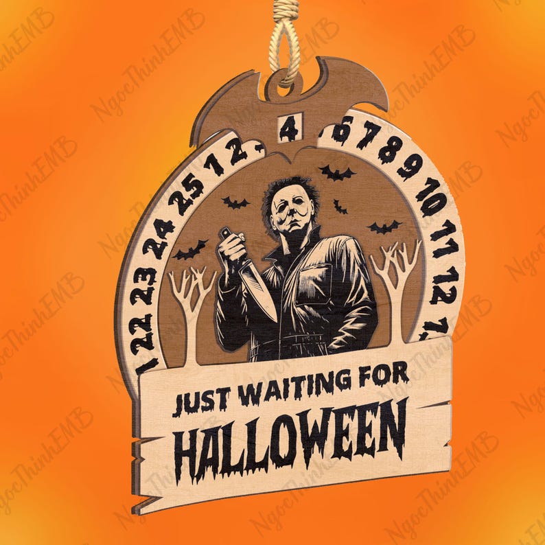 Character Halloween Laser Cut File Svg, Scary Horror Wood Sign Svg ...