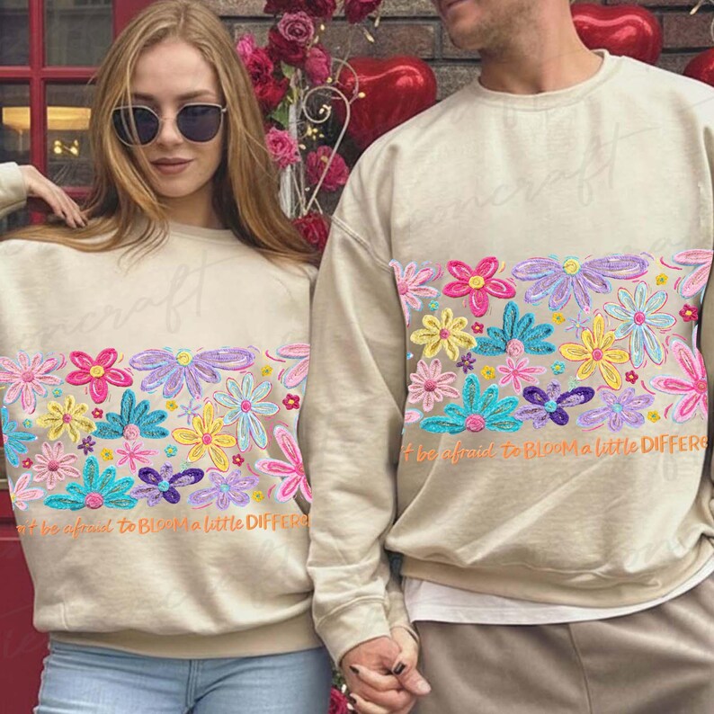 Don't Be Afraid to Bloom A Little Differently Png, Floral Png, Boho ...