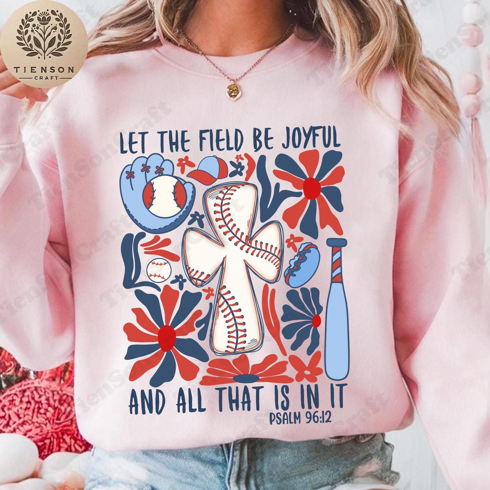 Let the Field Be Joyful Png, Boho Baseball Png, Baseball Png, Christian ...