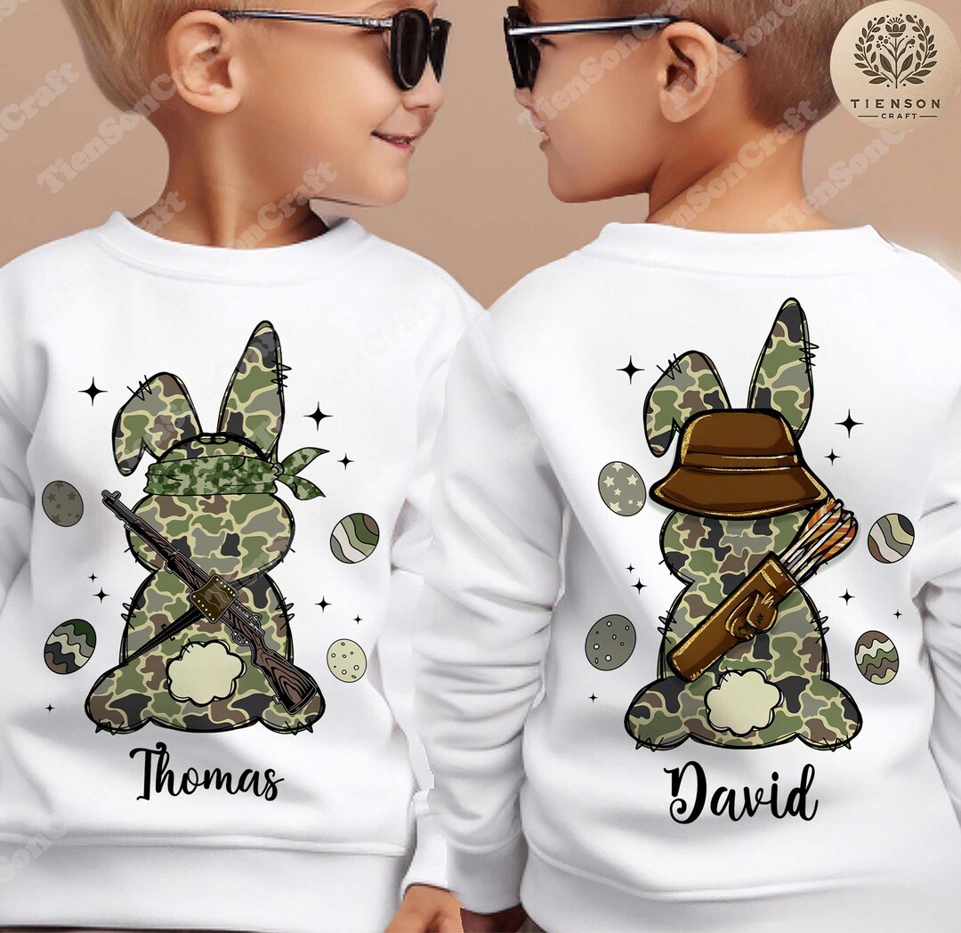 CUSTOM Retro Camo Easter Bunny Png, Easter Rabbit Camo Png, Preppy ...
