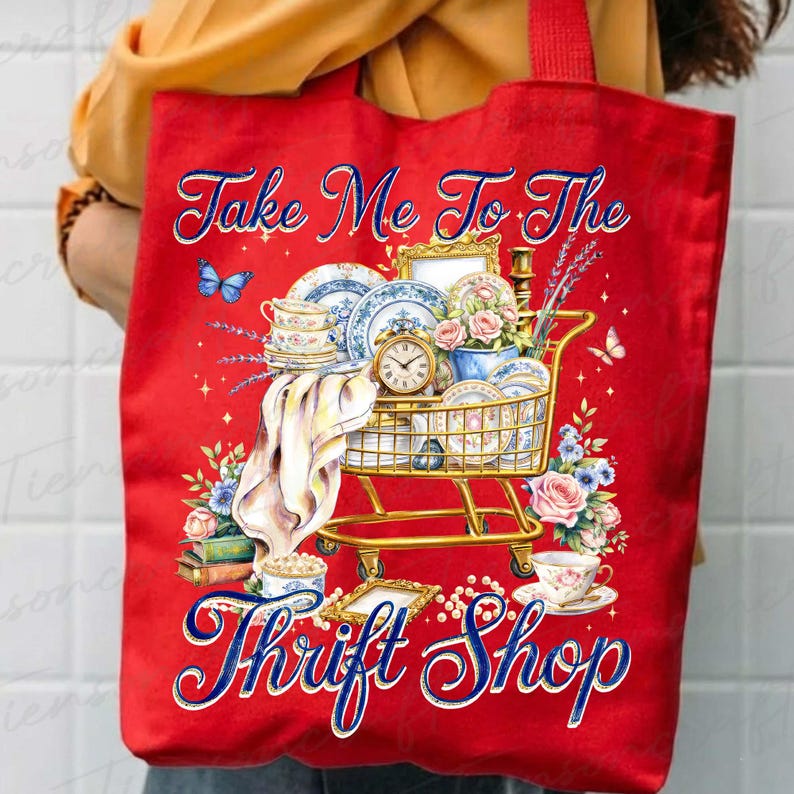 Thrift Lover PNG, I’d Rather Be Thrifting Retro Design, Vintage ...