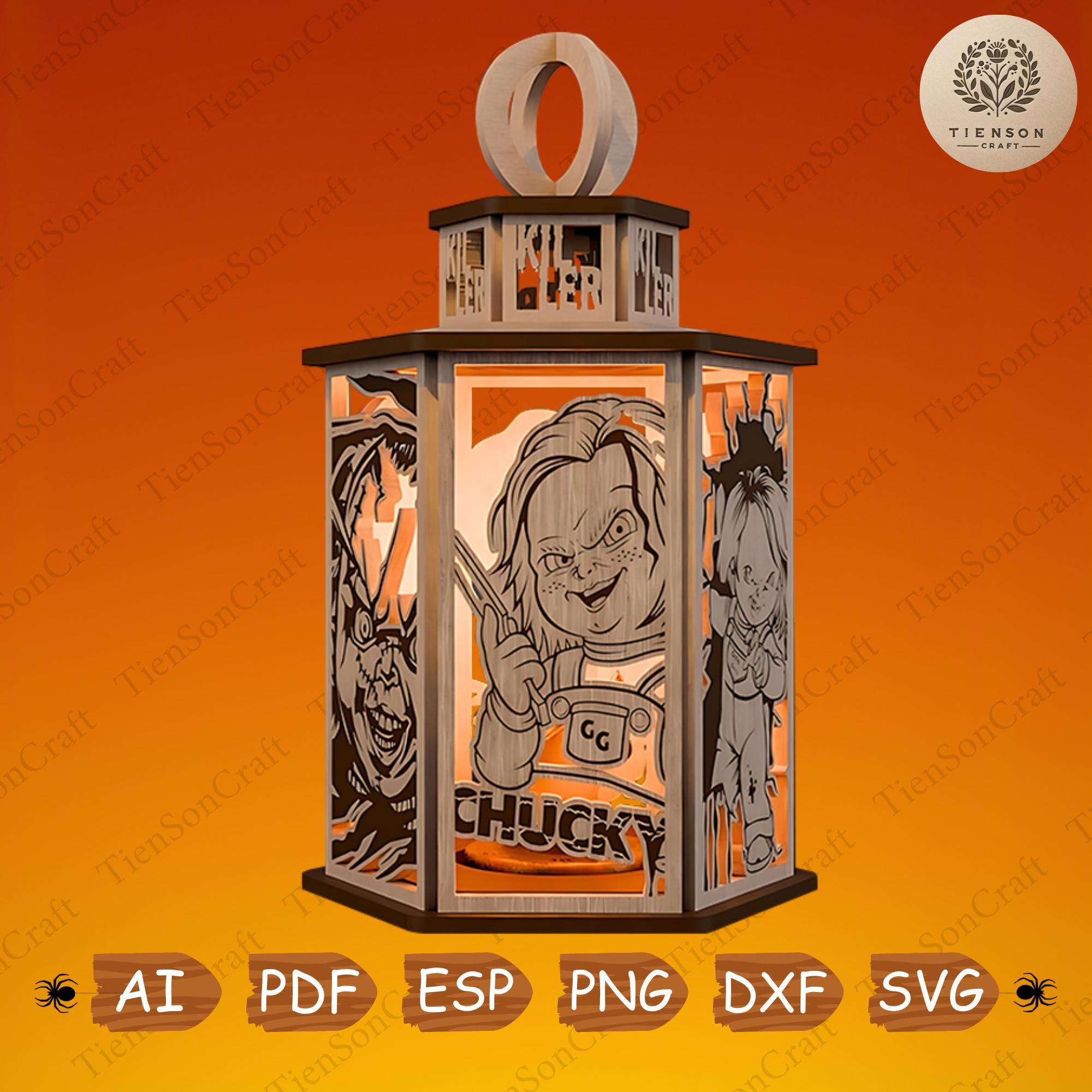 Horror Character Lampcandle Svg, Horror Character Candle Holder ...