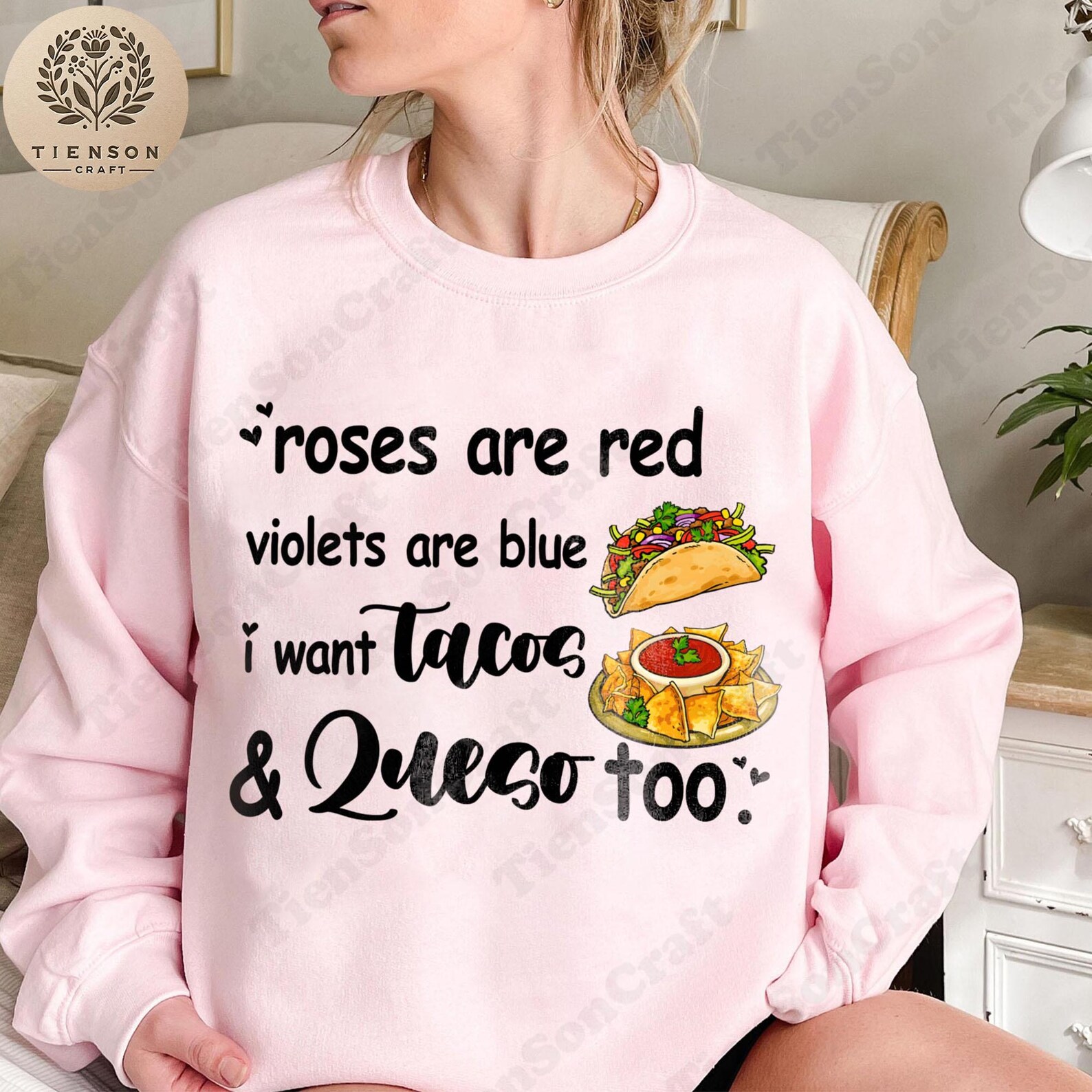 Valentine's Day Taco Lover Png, Roses Are Red Violets Are Blue I Want ...