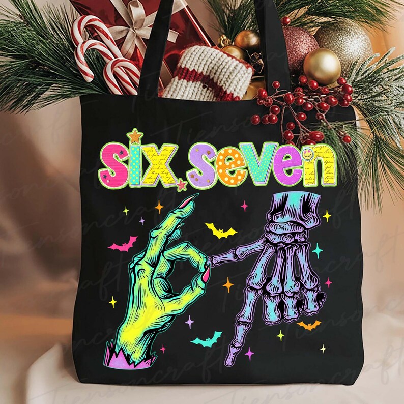 Preppy Six Seven Meme Shirt PNG 6 7 PNG Png, Six Seven Witch Skeleton ...