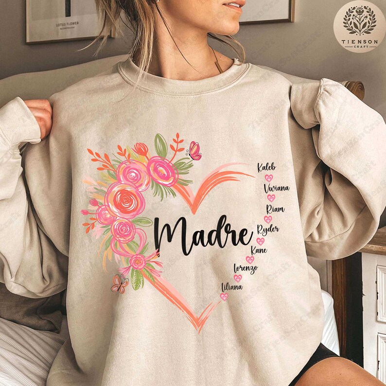 Custom Mama Heart With Kids Name Png Bundle, Custom Mama Hearts ...