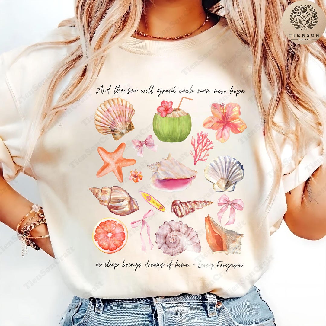 Coquette Seashell PNG, Summer Vibes Png, Summer Coquette Png, Vintage ...