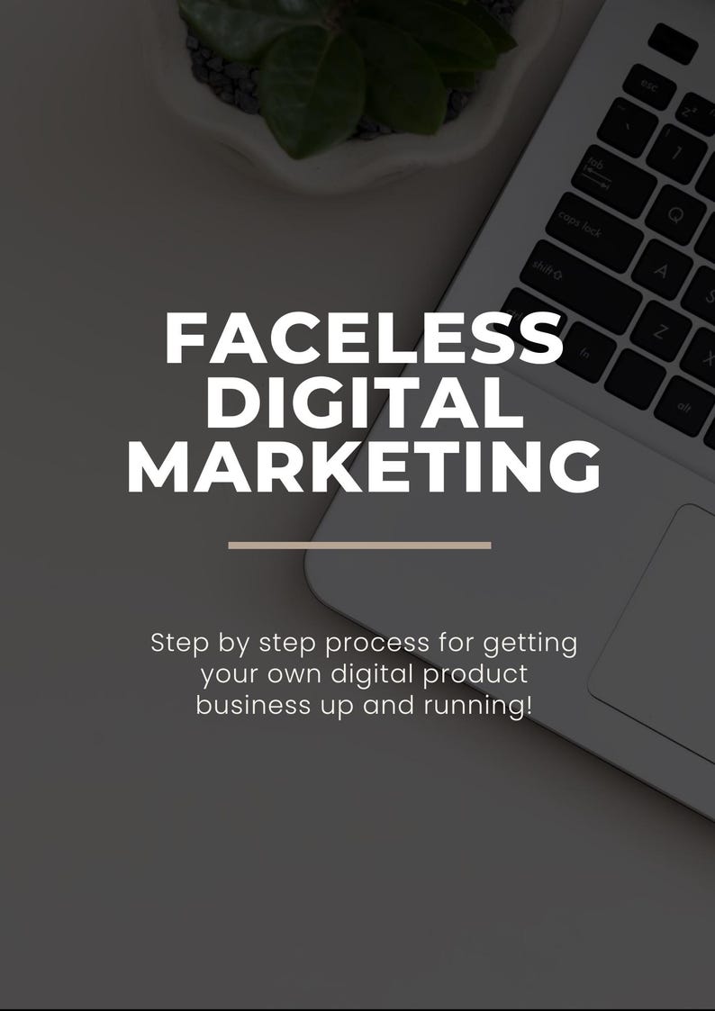Faceless Digital Marketing - Etsy