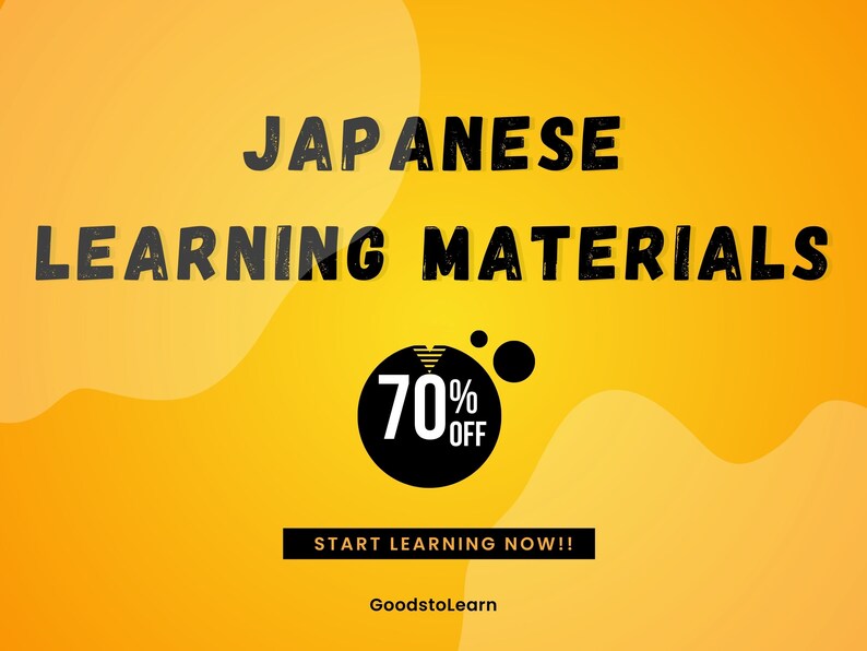 COMPLETE JAPANESE Learning Materials - Etsy