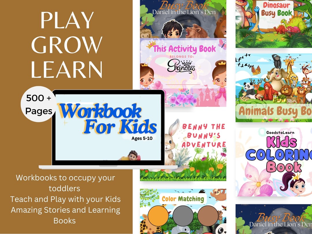 WORKBOOKS for KIDS of All AGES - Etsy