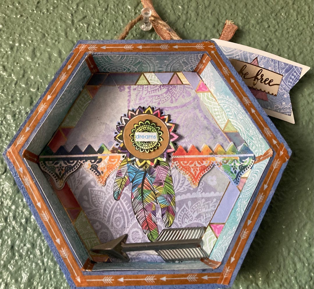 Boho Dream Shadow Box: Feather Wall Hanging - Etsy