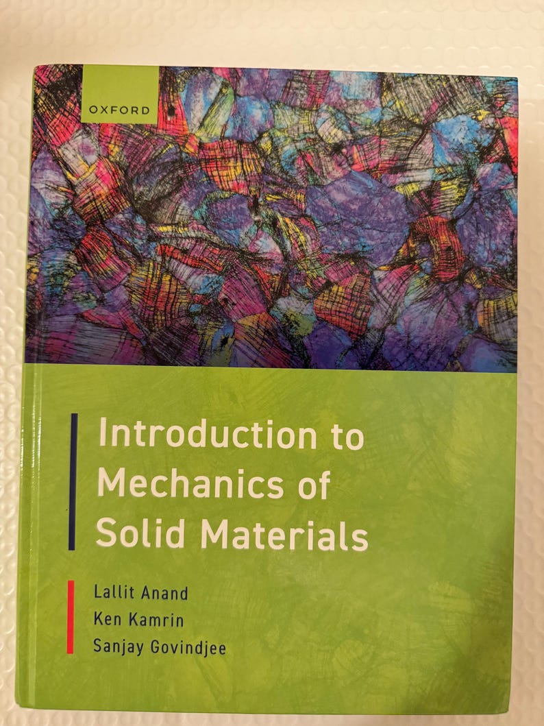 Introduction to Mechanics of Solid Materials - Etsy