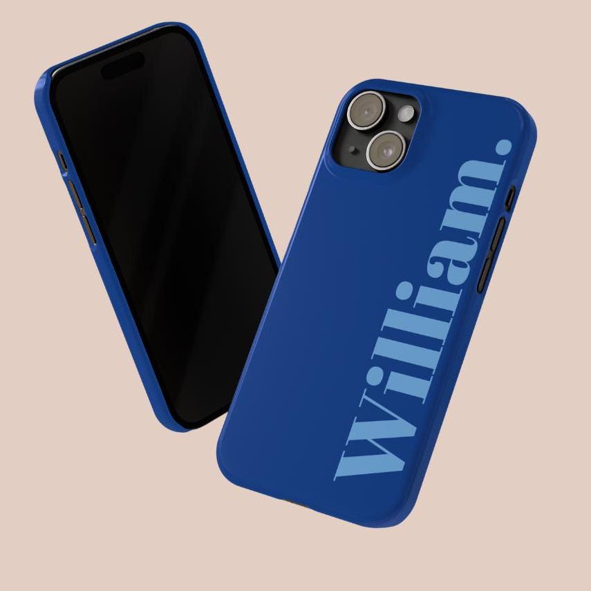 Personalised Name iPhone Case, Logo Custom Name iPhone Case for iPhone ...