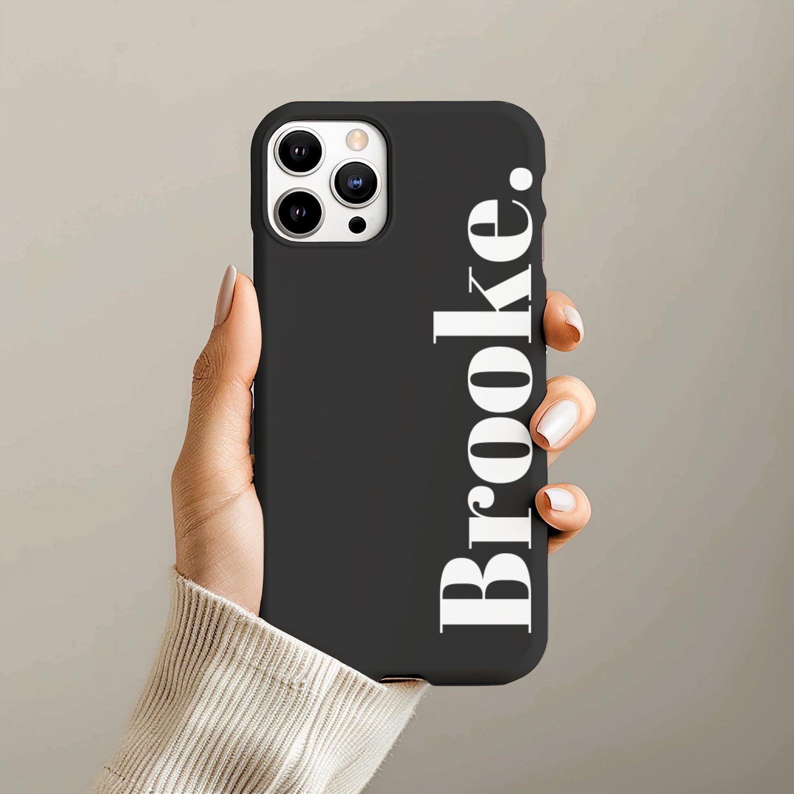 Personalised Name iPhone Case, Logo Custom Name iPhone Case for iPhone ...