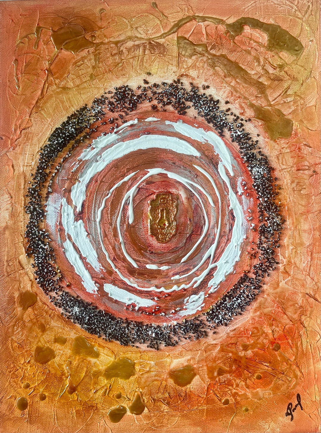 Original Abstract Acrylic Paint. Mixed Media. - Etsy