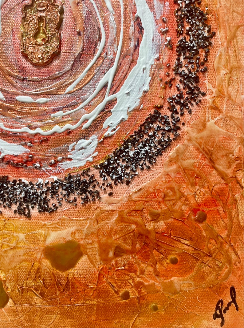 Original Abstract Acrylic Paint. Mixed Media. - Etsy