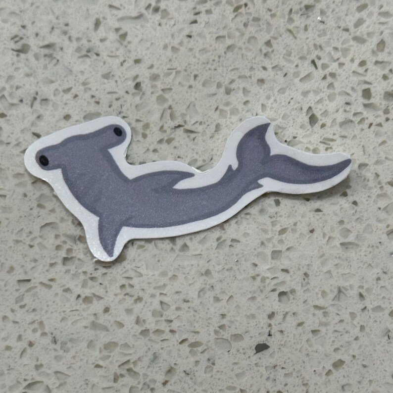 Hammerhead Shark Sticker | Laminated Vinyl Decal - Etsy