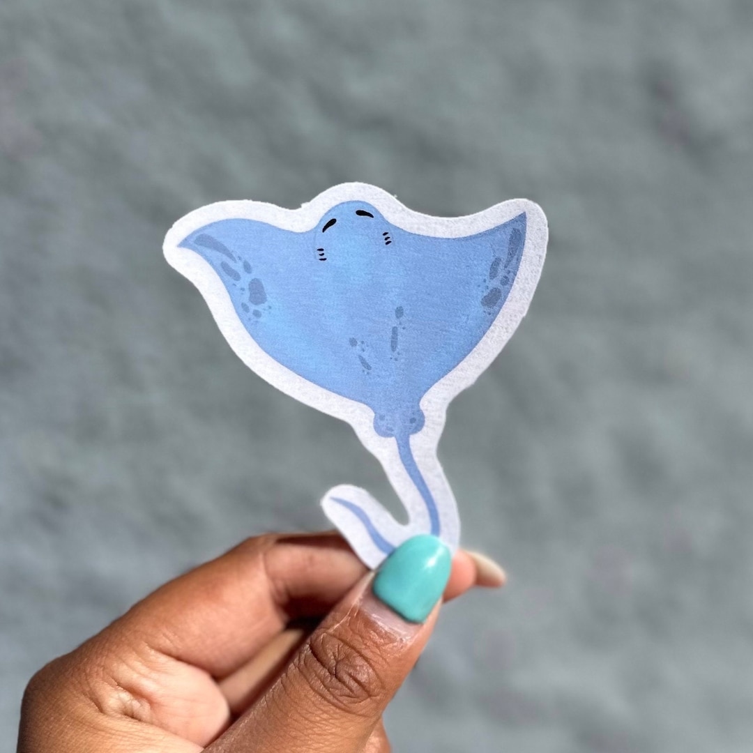 Stingray Sticker | Vinyl Sticker | Water Resistant Laminated | Cute ...