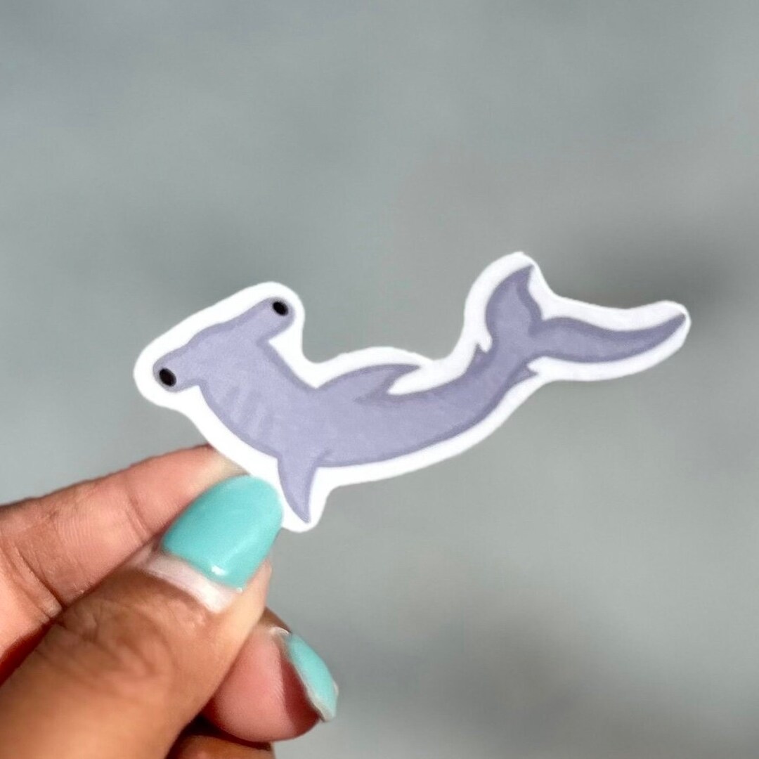 Hammerhead Shark Sticker | Laminated Vinyl Decal - Etsy