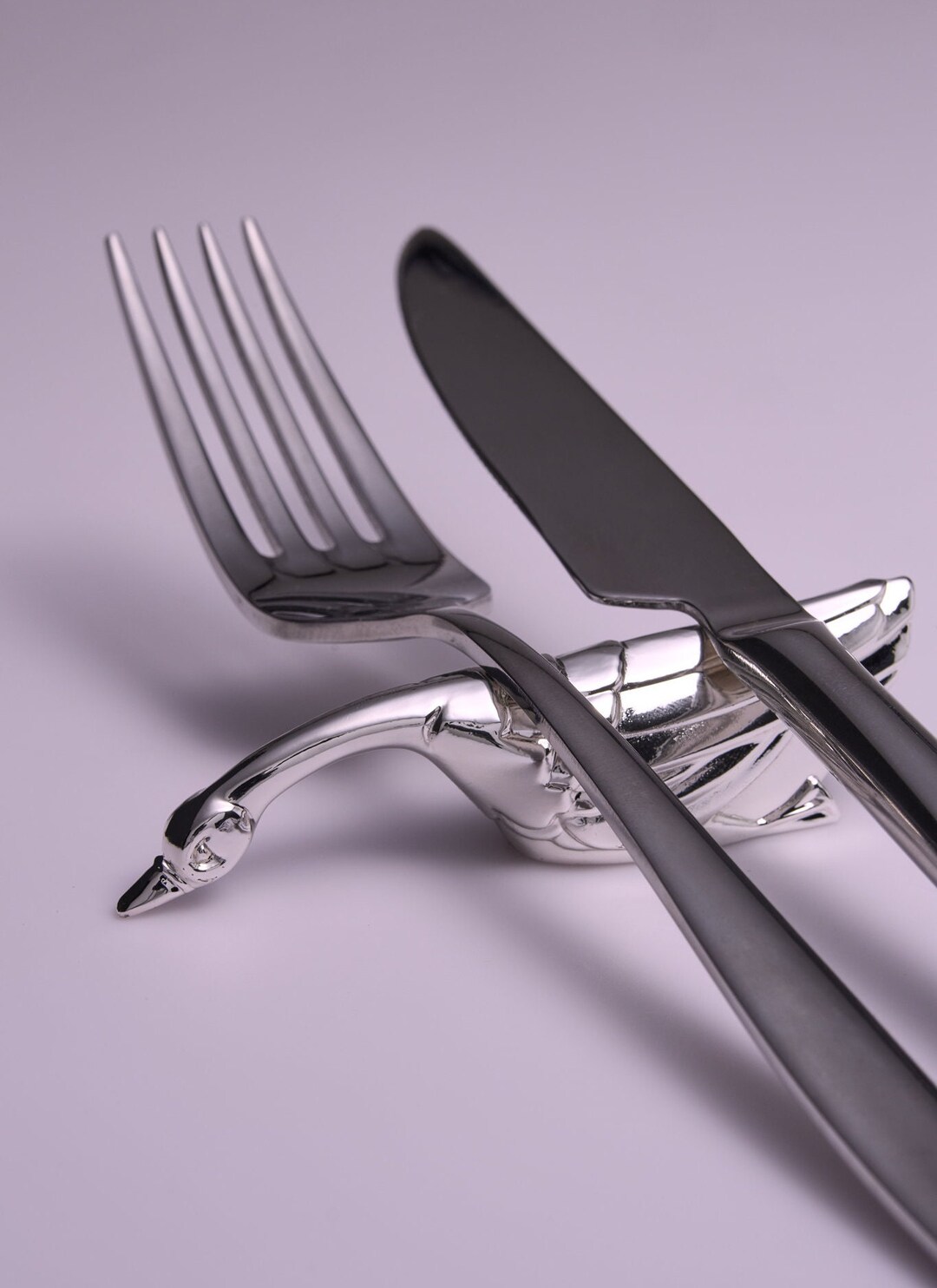 Knife Rest Holder Goose Knife Rest Holder Silver Plated Knife Rest ...