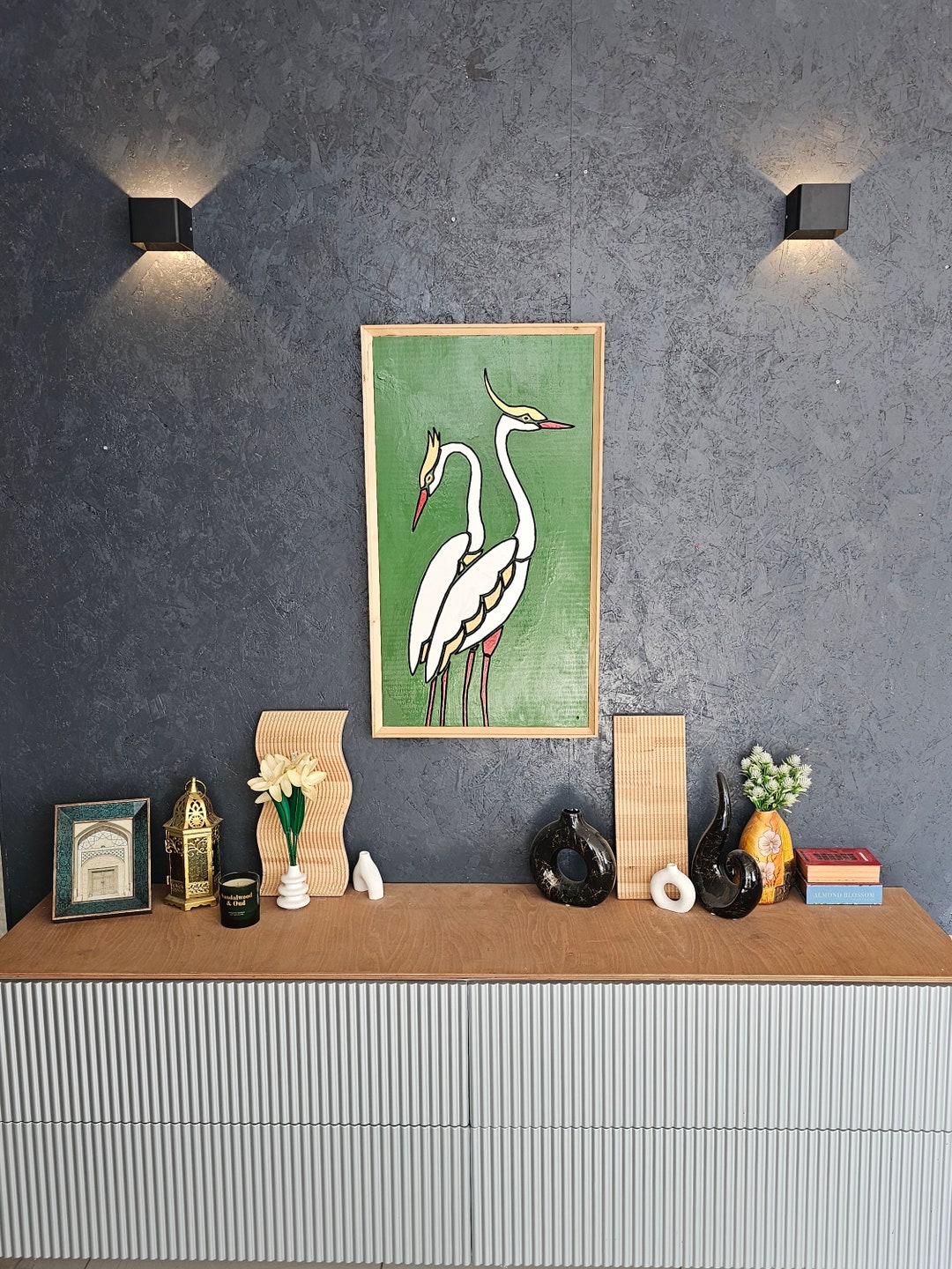 Wooden Wall Art 'humble Birds' - Etsy