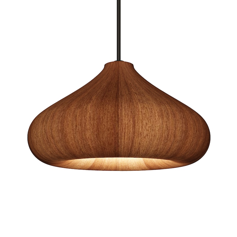 Wooden Pendant Light - Etsy