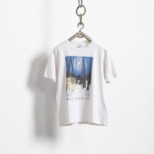 WILD EARTH SHIRT Tee White Cotton Short Sleeves Oversize ...