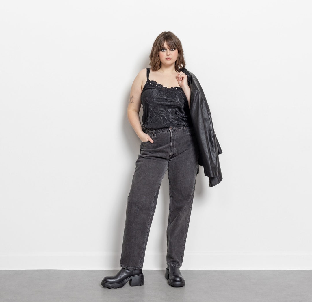 LEVI'S 550 USA MADE Vintage High Waist Jeans Denim Women Curvy Fit / 40 ...