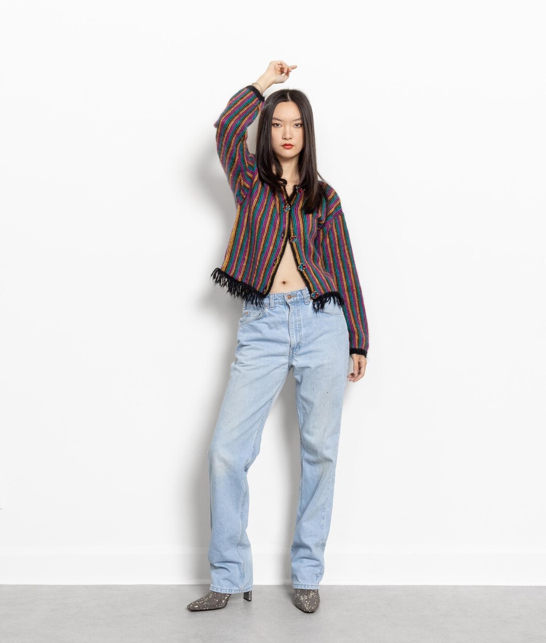 LEVI'S 619 JEANS BAGGY Loose Vintage Faded / 39 Inch Hips / Small ...