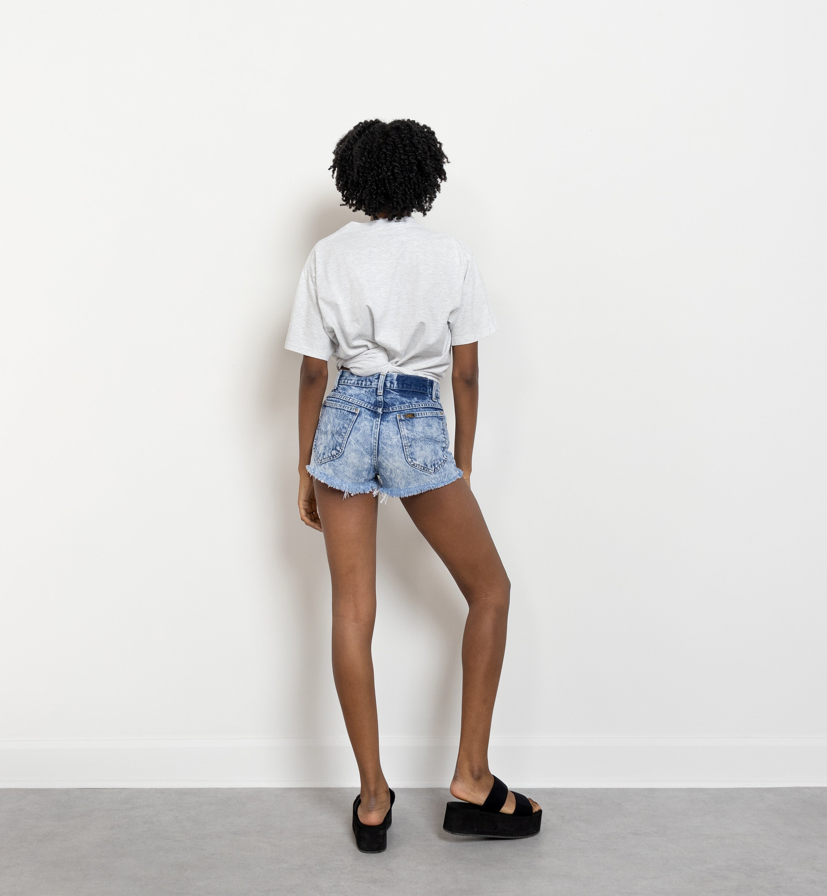 CUT OFF SHORTS Vintage Lee Booty Woman Distressed Frayed Mid - Etsy UK